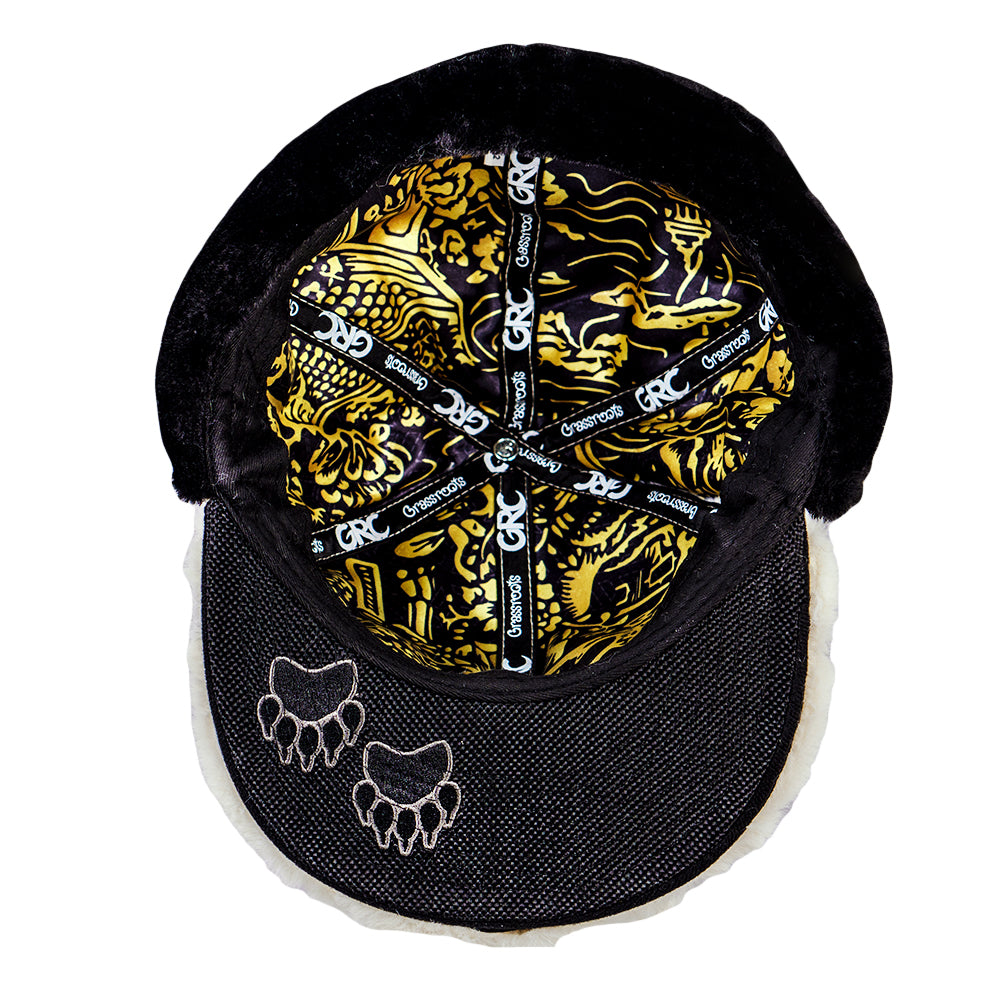 Panda Bear Fur Earflap Fitted Hat – Grassroots California