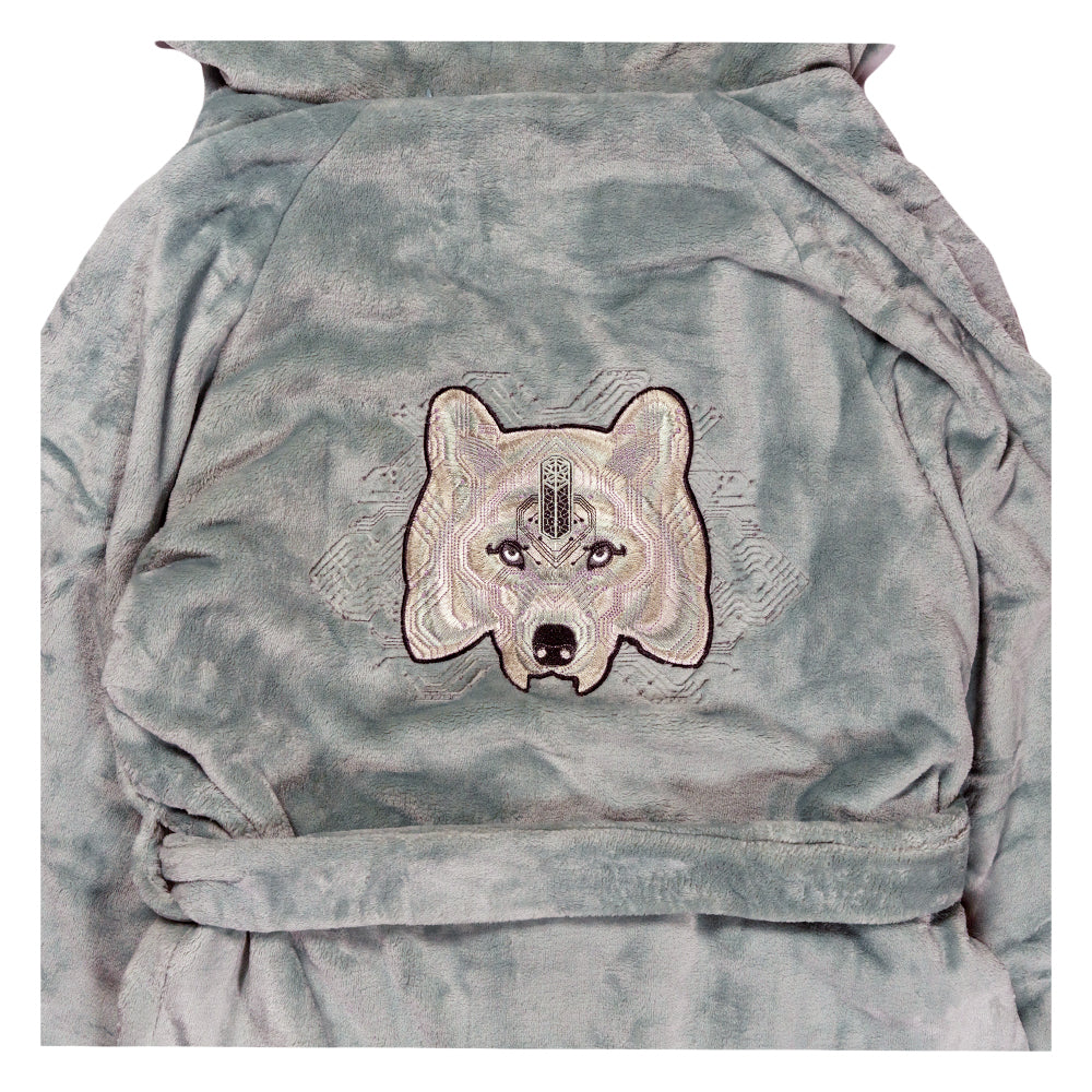 Digital Migration Green Hooded Robe – Grassroots California